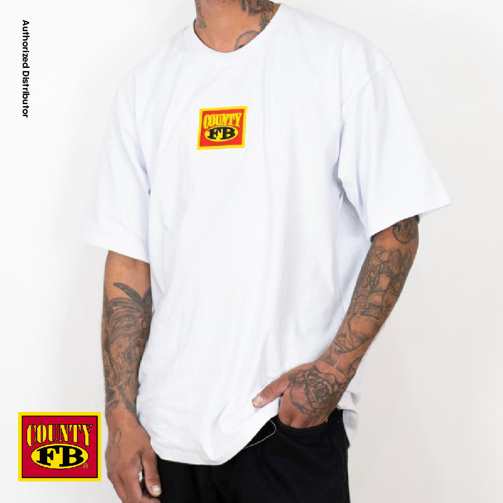 FB COUNTY Men's Embroidered Box Logo Heavy Hard T-Shirt (1 Pc ...