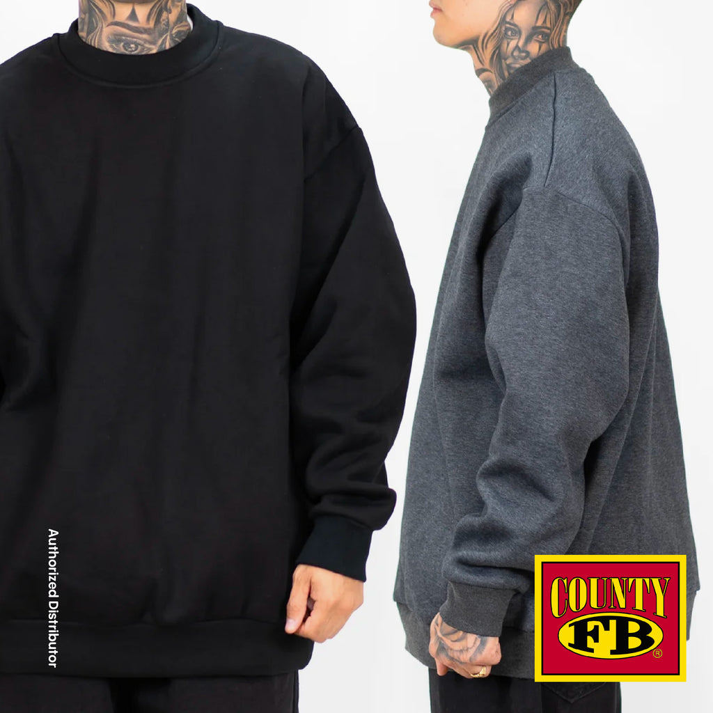 FB County Men's Heavyweight Long Sleeve Crew Neck Pullover (1Pc ...