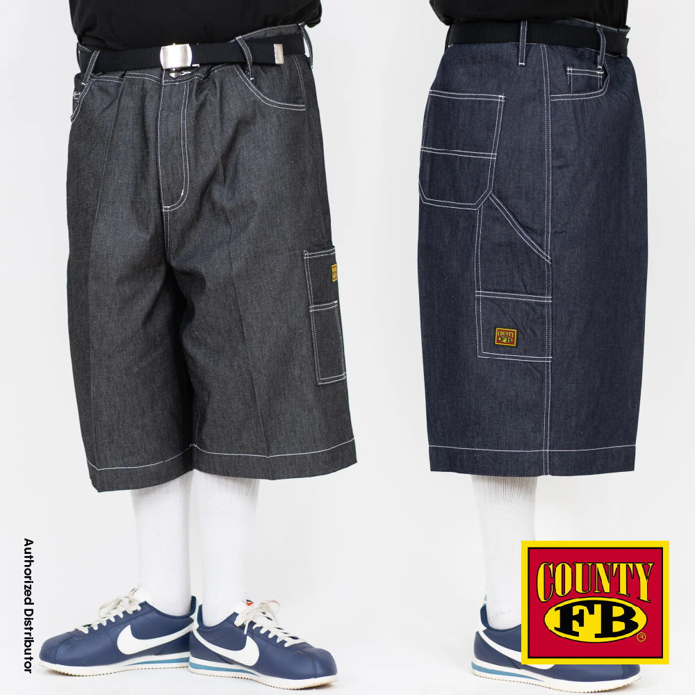 FB County Hard Denim Utility Shorts (1 Pc) – Warehouseboss