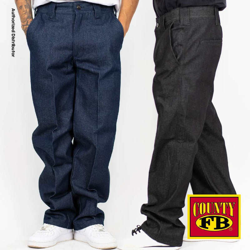 FB County Men's OG Hard Denim Pants (1Pc) – Warehouseboss