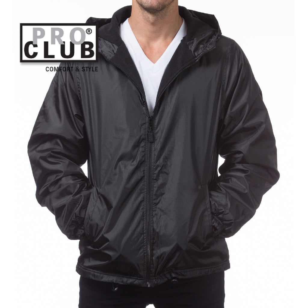 PROCLUB Men's Fleece Lined Windbreaker Jacket (1Pc) – Warehouseboss